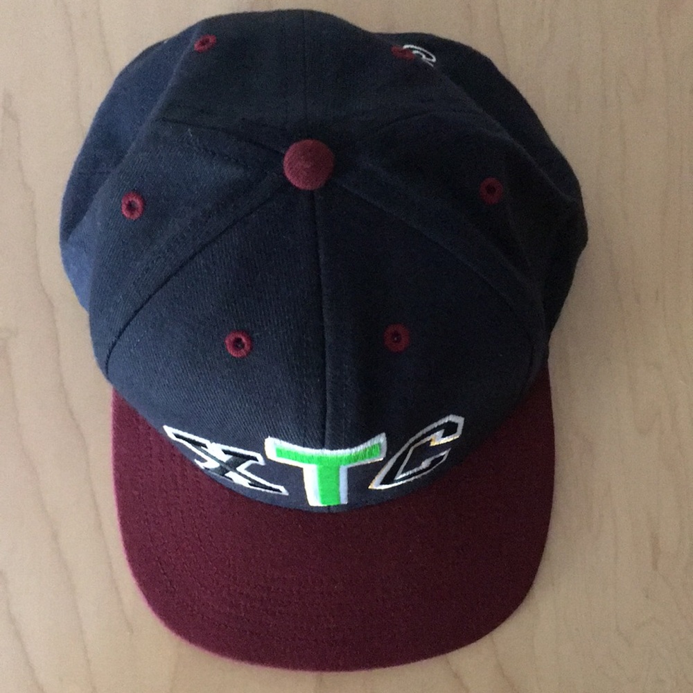 New Supreme Xtc Hat Cap Men Navy Burgundy Snapback - Gem